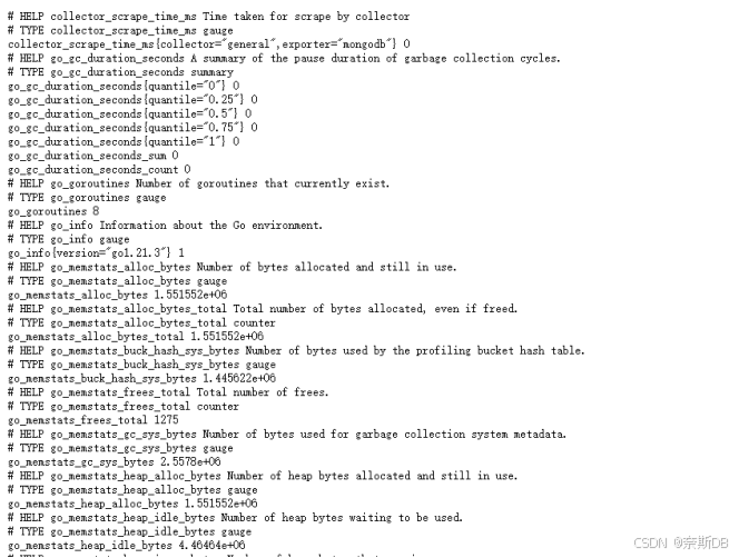 【prometheus+Grafana篇】基于Prometheus+Grafana实现MongoDB数据库的监控与可视化_使用grafana监控mongodb json文件-CSDN博客