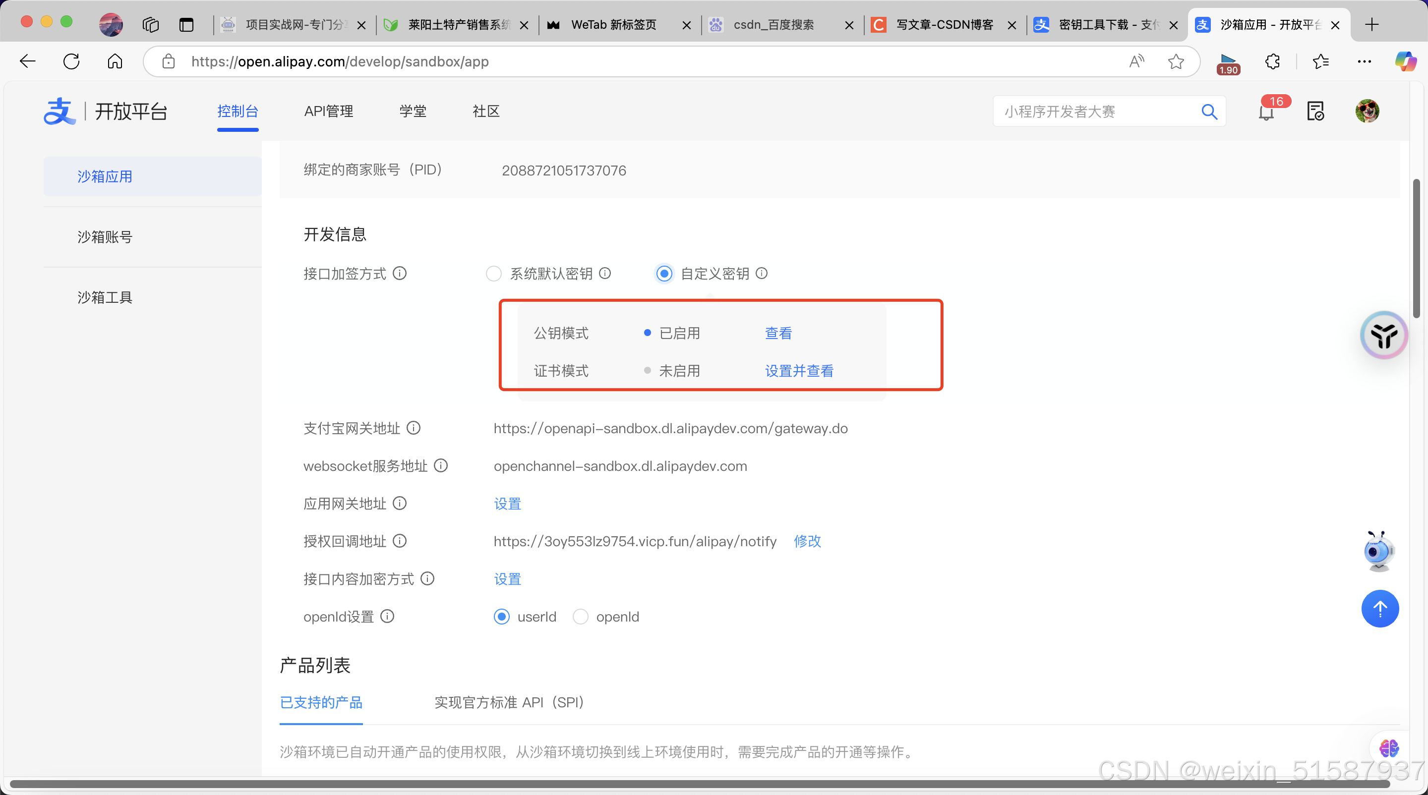 Springbootvue实现支付宝沙箱支付springbootvue实现支付暗箱 Csdn博客