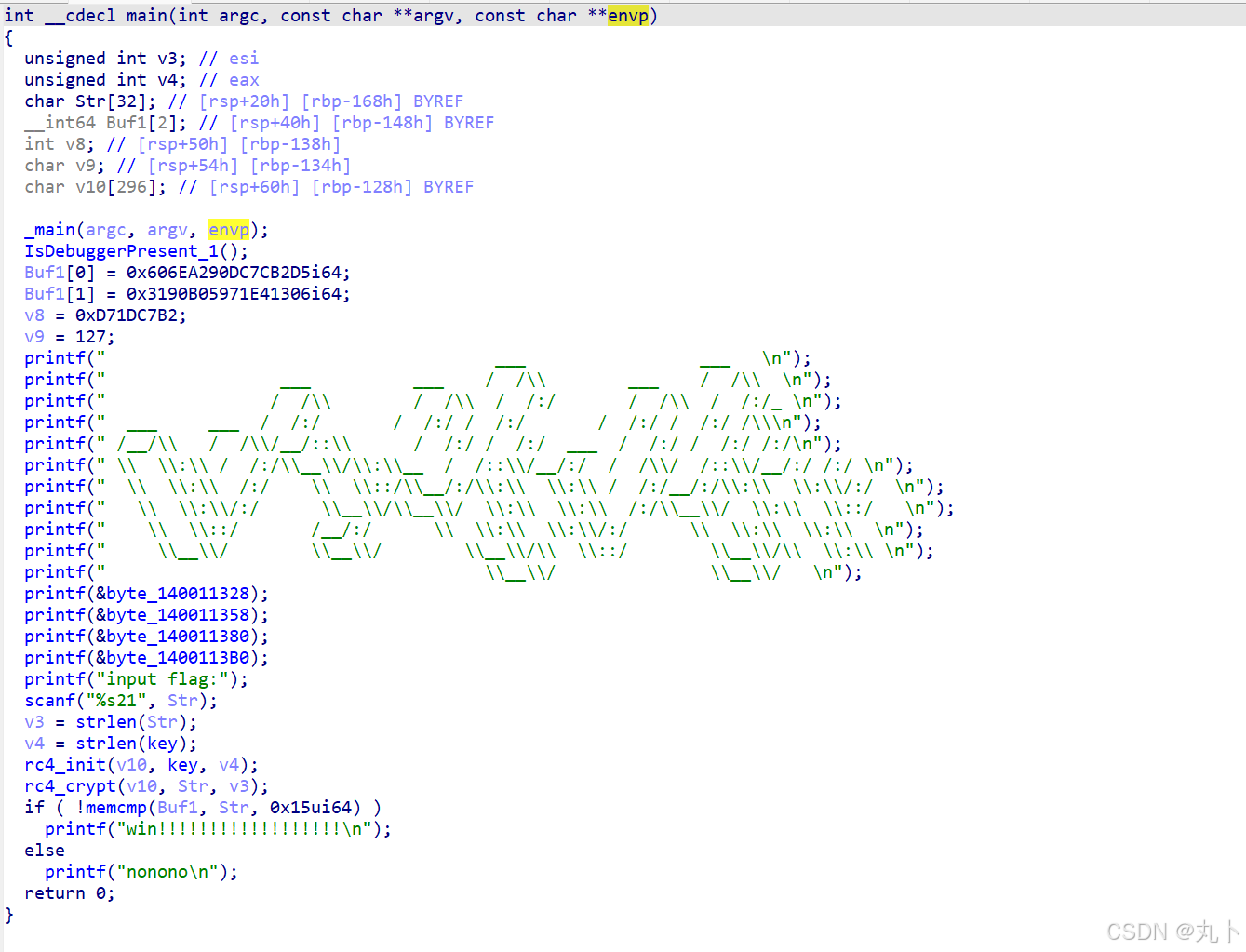 [LitCTF 2024]ezrc4——入土为安的第一天-CSDN博客