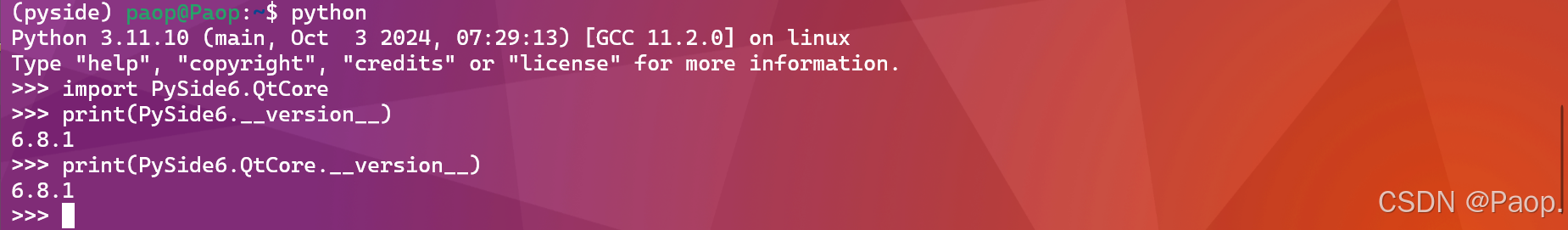 WSL 中安装并使用 PySide(Qt) 完整教程（包括 pyside6-designer）_wsl怎么安装pyside6-CSDN博客