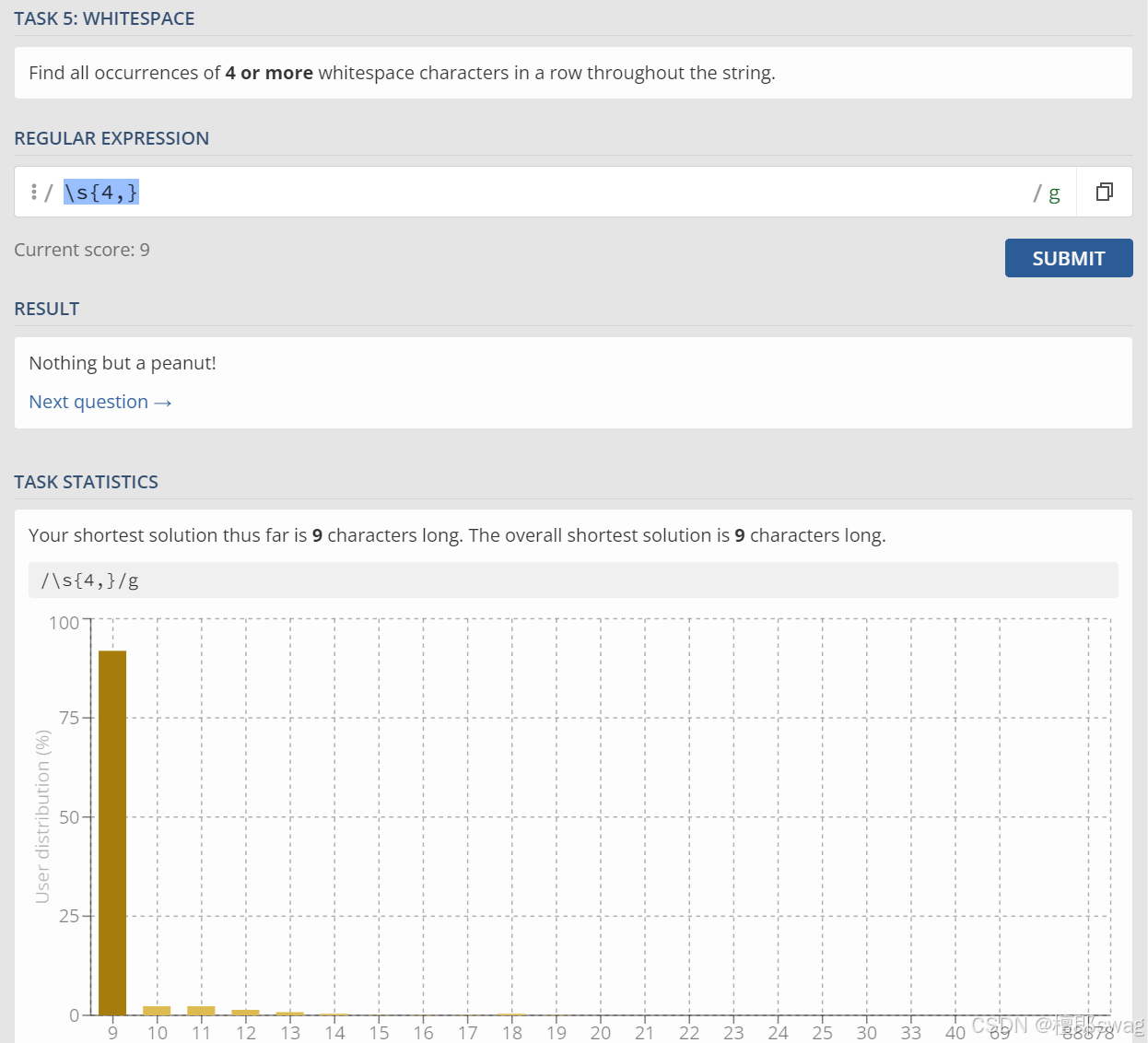 regex101网站Regex Quiz练习答案及笔记分享_check if a string contains the word word in it (ca-CSDN博客