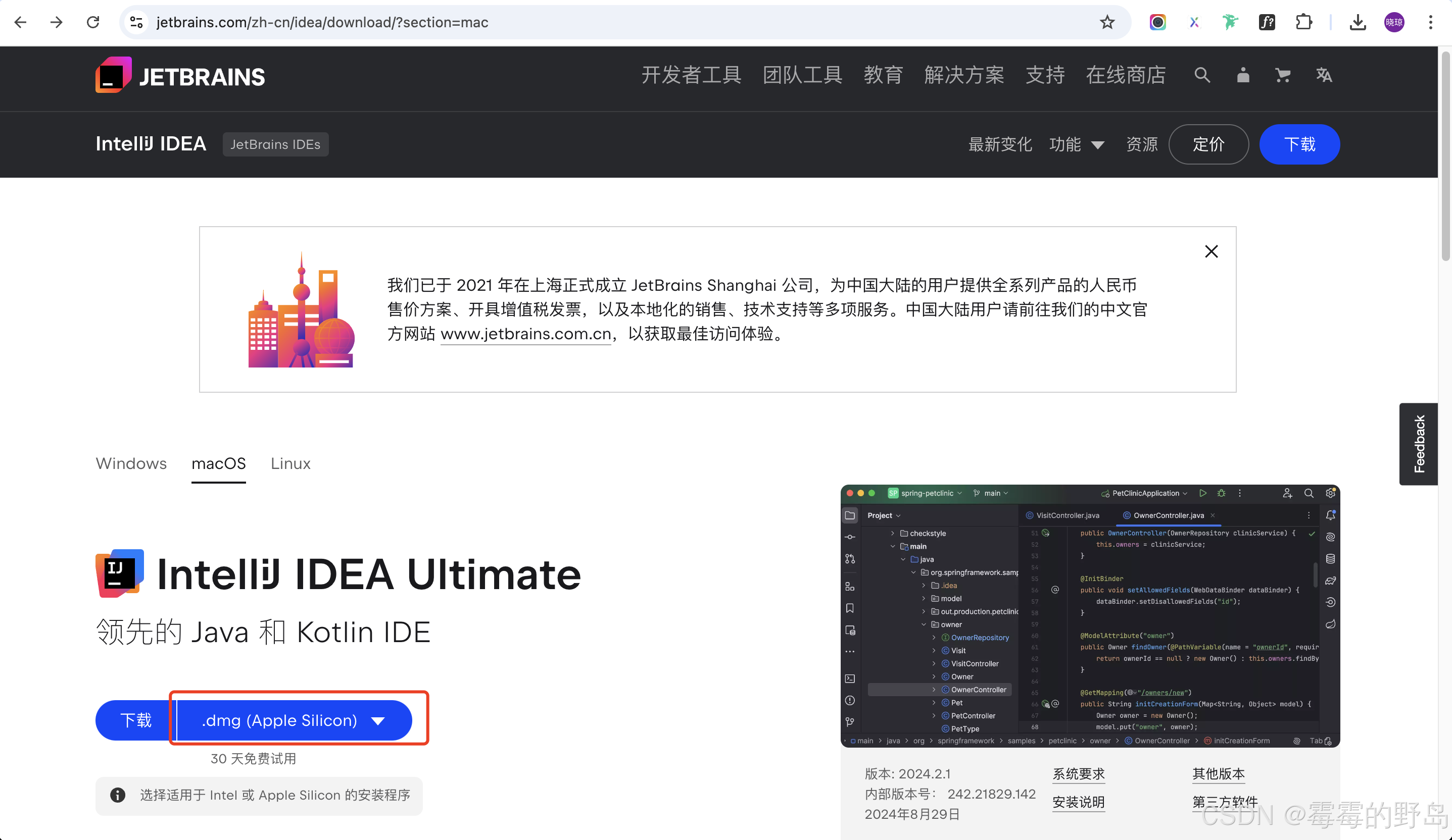 MacBookPro（M1芯片）安装Java开发环境及软件_mac安装java开发环境-CSDN博客