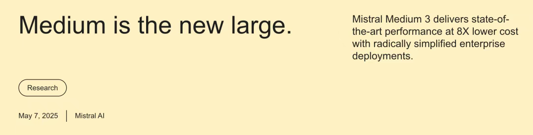 Mistral AI终于上新Medium 3，近期还有[One more thing…]_人工智能_诗意地回家-DeepSeek技术社区