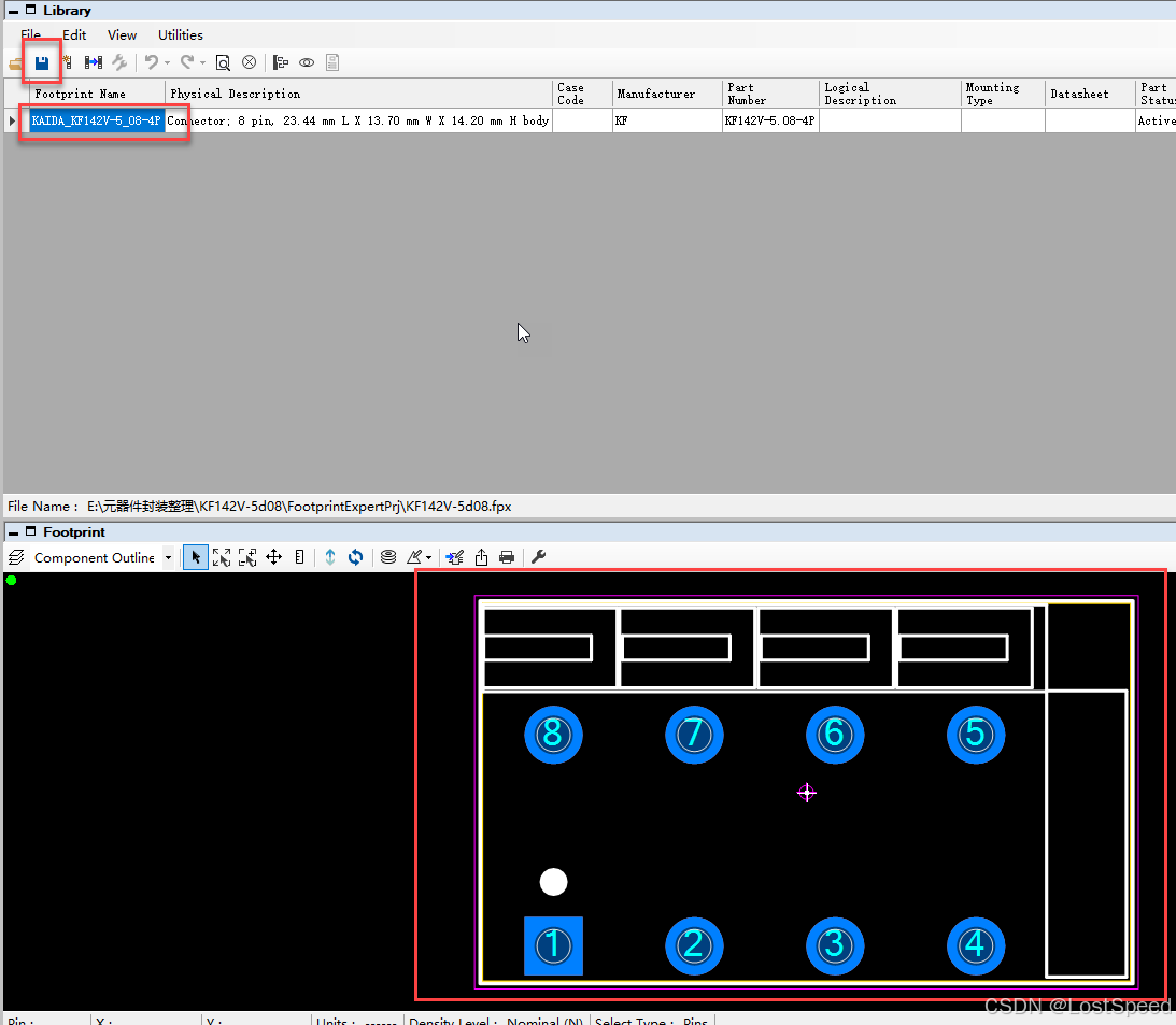 Footprint Expert 24 Subscription - 做非标封装(以 KF142V-5.08-4P 为例)-CSDN博客