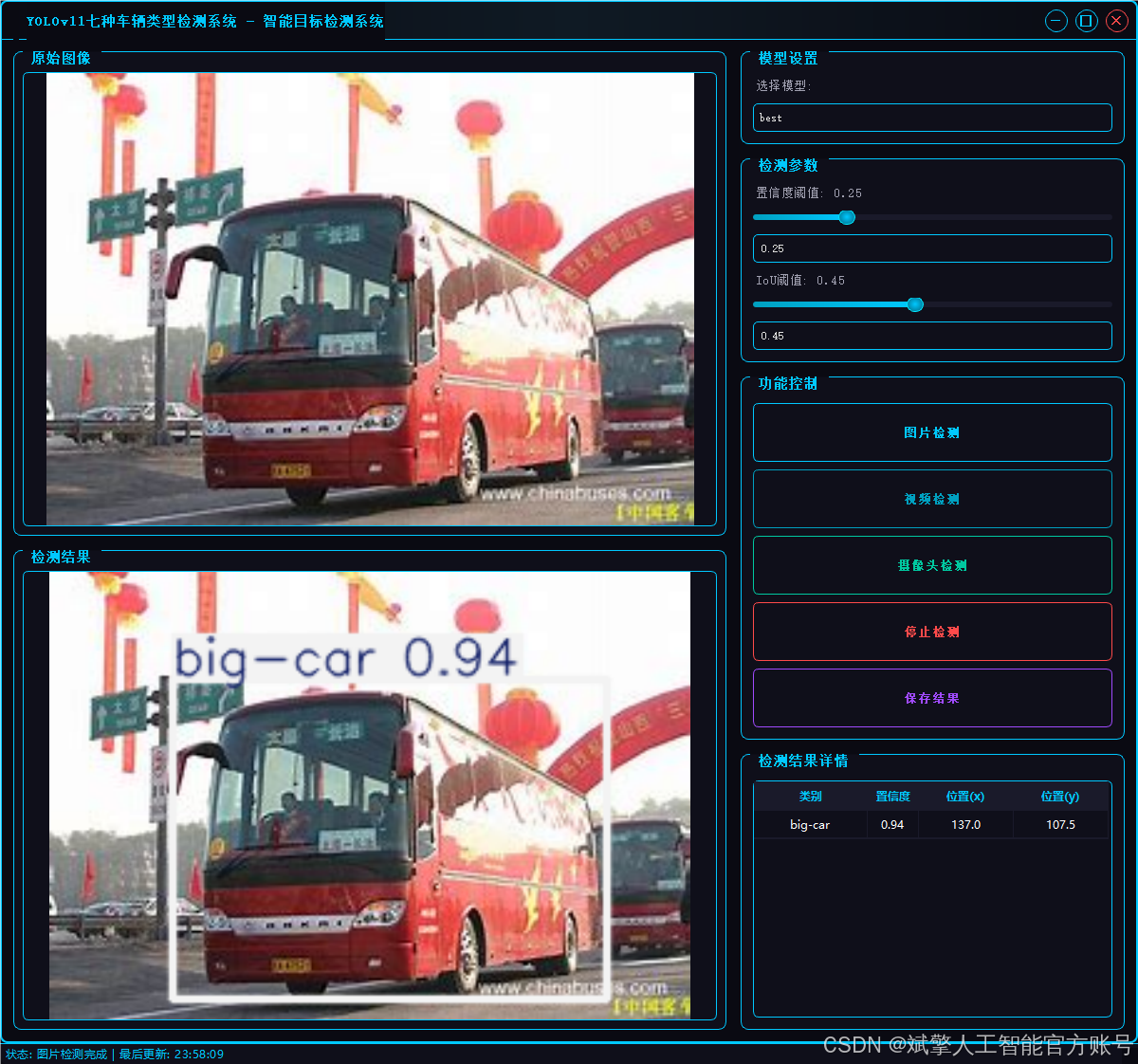 基于深度学习yolov11的车辆类型检测系统(yolov11yolo数据集ui界面登录注册界面python项目源码模型)yolov11模型的车辆实时检测系统 Csdn博客