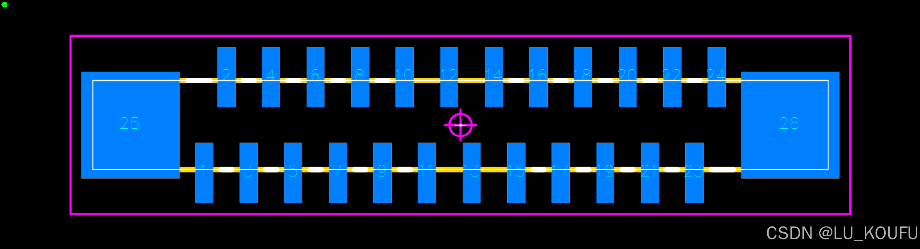 FPC0.5立贴Footprint expert 封装, 兼容AD Allegro Pads Kicad等, 4~24PIN_footprint expert 导入ad-CSDN博客