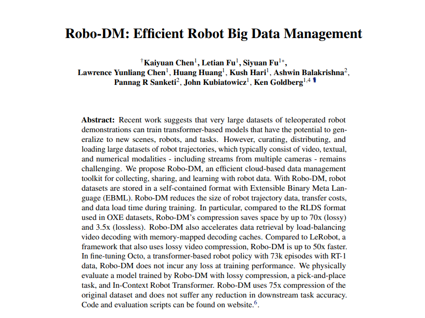 RoboDM 机器人学习ICRA最佳论文2025 ICRA机器人学习最佳论文_icra2025 best paper-CSDN博客