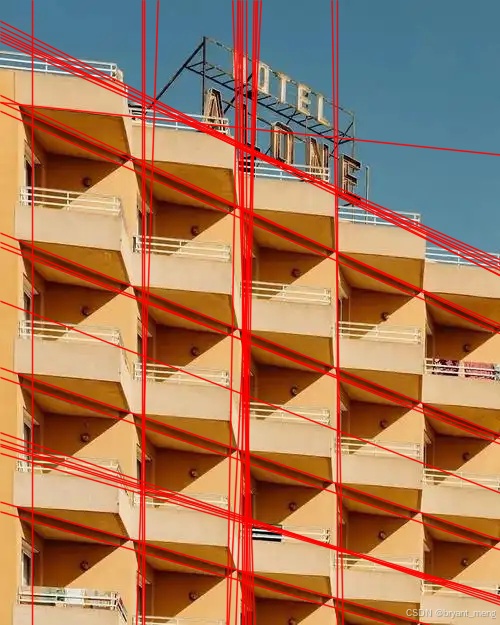 【python】OpenCV—Hough Line Transform_cv2.houghlines-CSDN博客