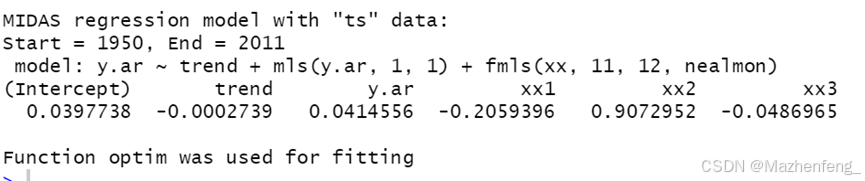 MIDAS模型|使用midasr包处理混频数据-CSDN博客