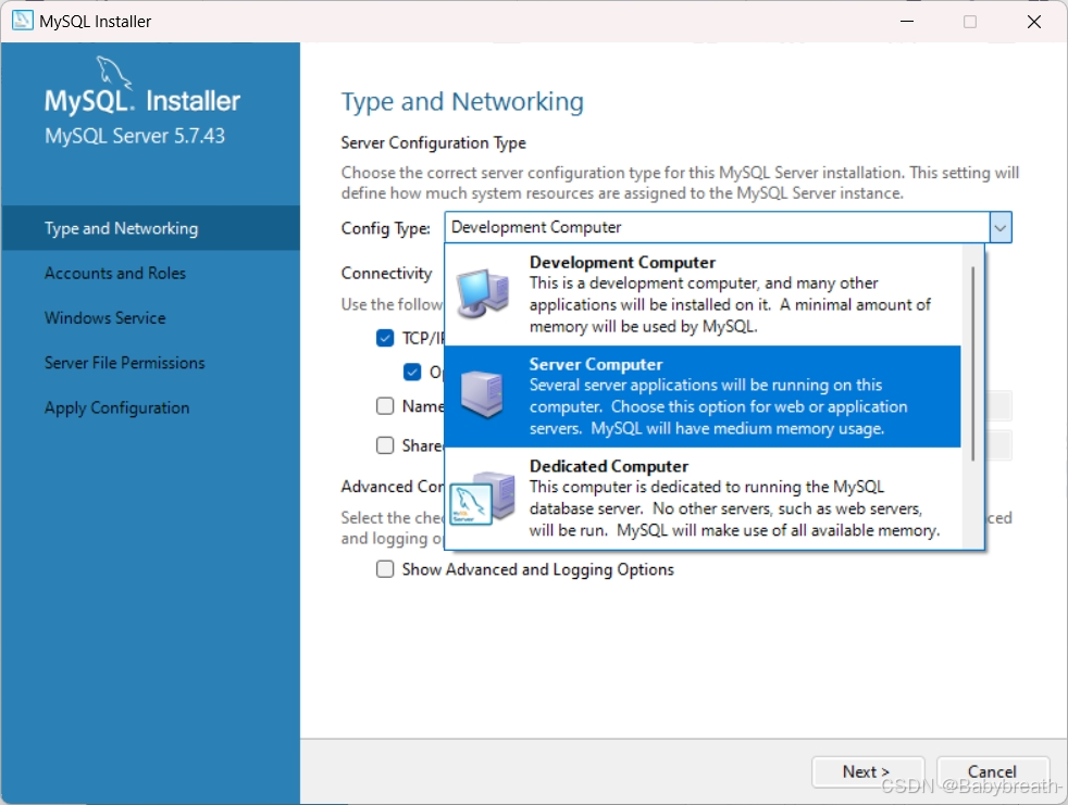 windows环境下MySQL的安装方法_windows安装mysql5.7.43-CSDN博客