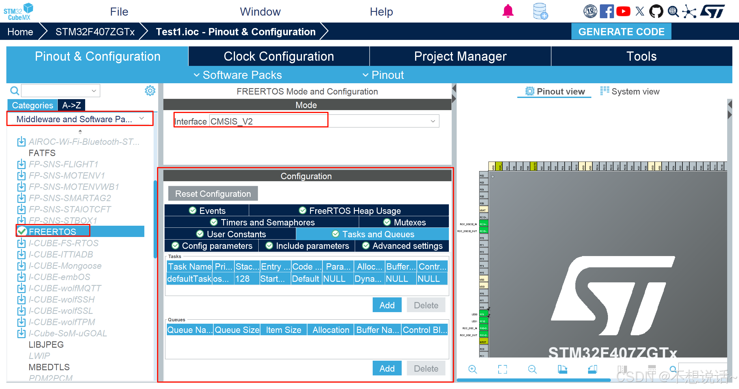 在WSL中使用Vscode进行Stm32开发调试(3) -- 通过Stm32CubeMX 引入 FreeRTOS_vscode+freertos+stm32cube-CSDN博客