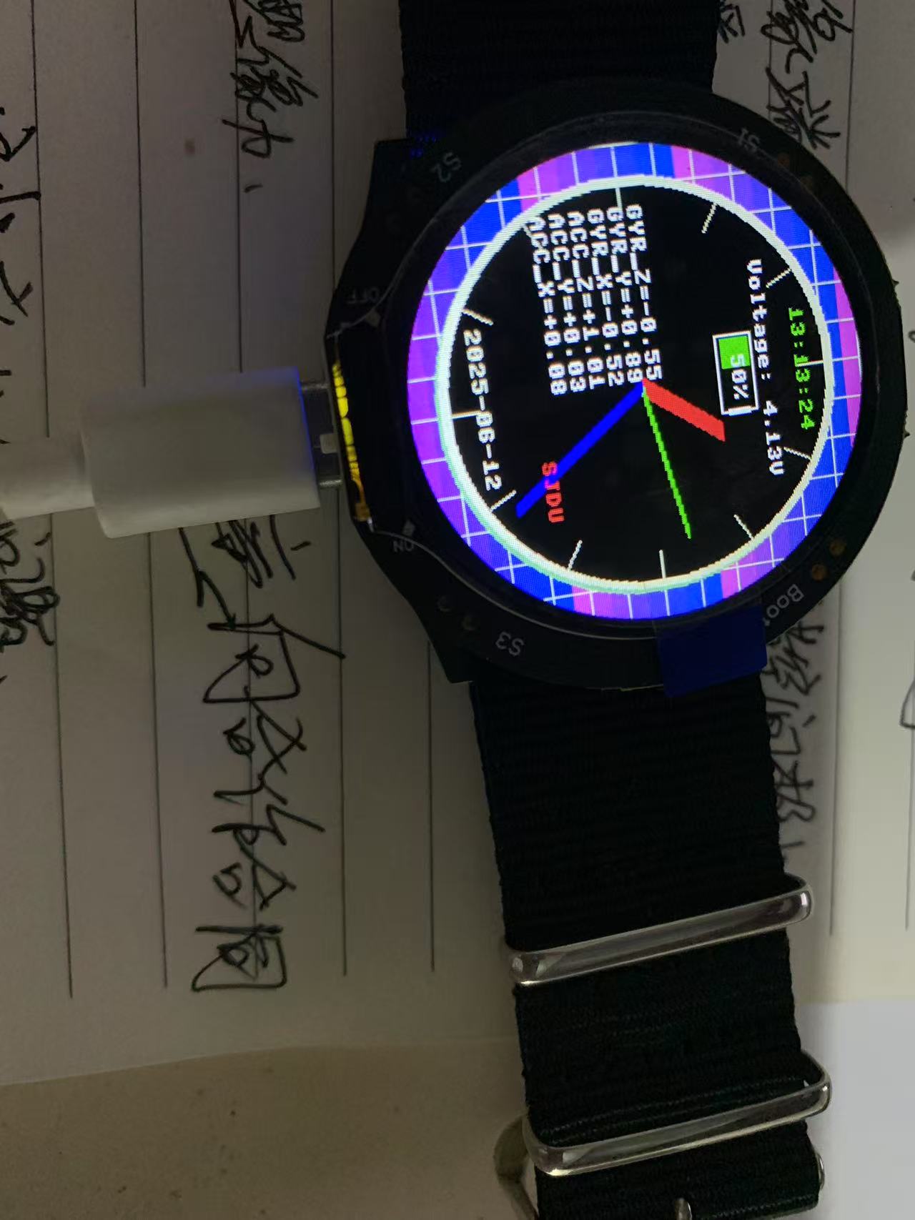 LC-WATCH-LCD+RP2040 1.28 寸圆形手表开发板 的 MicroPython 时钟显示程序(网上资源比较少，做贡献了)