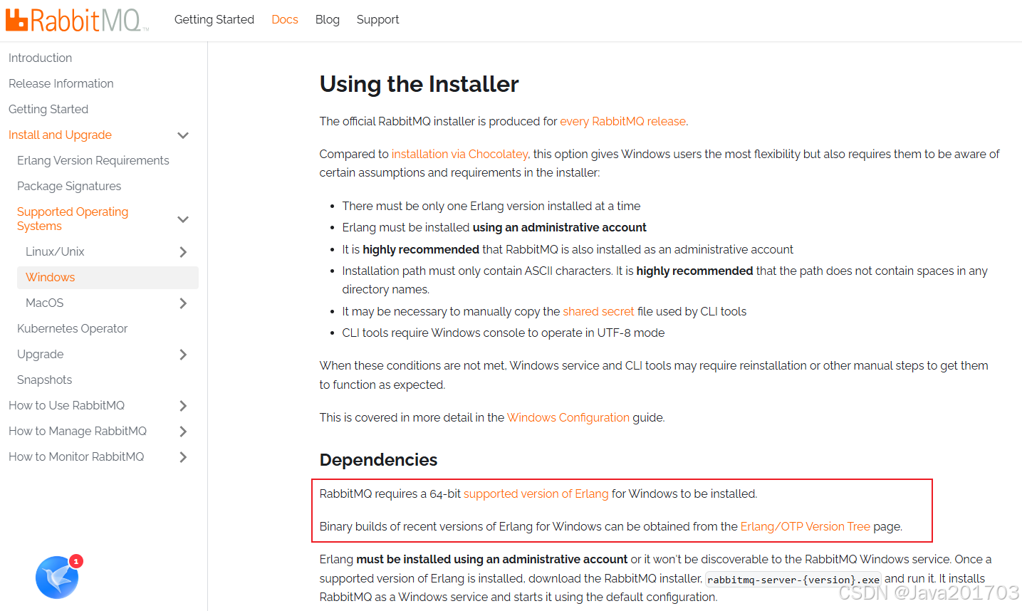 Windows下安装rabbitMQ_windowsrabbitmq启动-CSDN博客