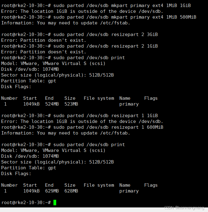 parted 命令介绍和使用案例_parted -l-CSDN博客