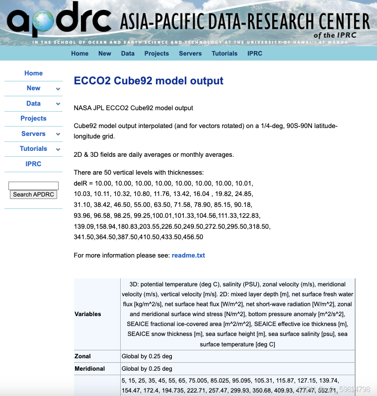 ECCO2 Cube92 model output海洋数据下载_ecco2数据下载-CSDN博客