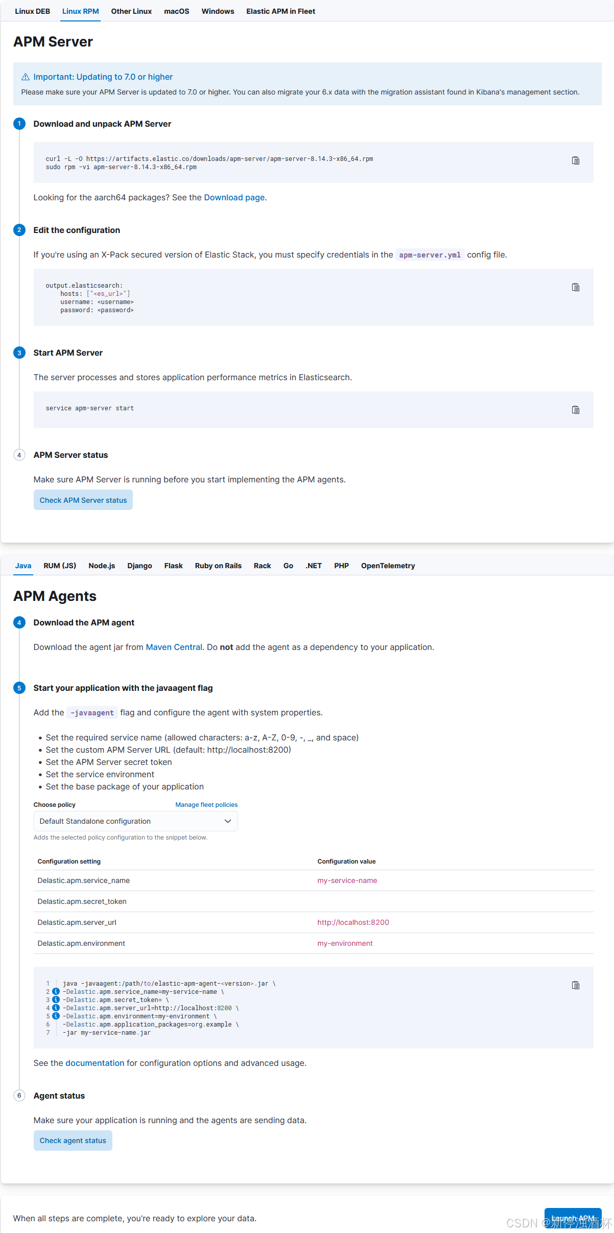 Java Spring Boot应用如何通过Elastic APM监测相应的数据发送至Elasticsearch，并在Kibana显示traces、metrics_elastic apm调用链 ...