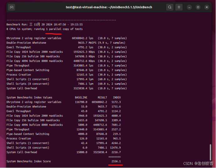 UnixBench测试工具使用说明_unixbench使用方法-CSDN博客