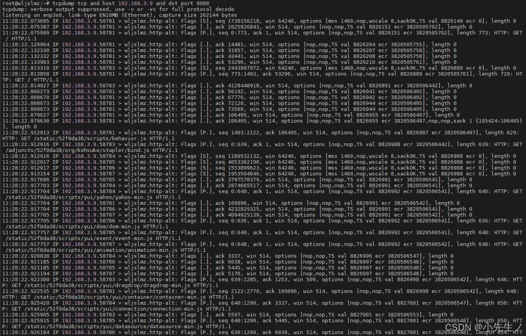 tcpdump使用教程-CSDN博客
