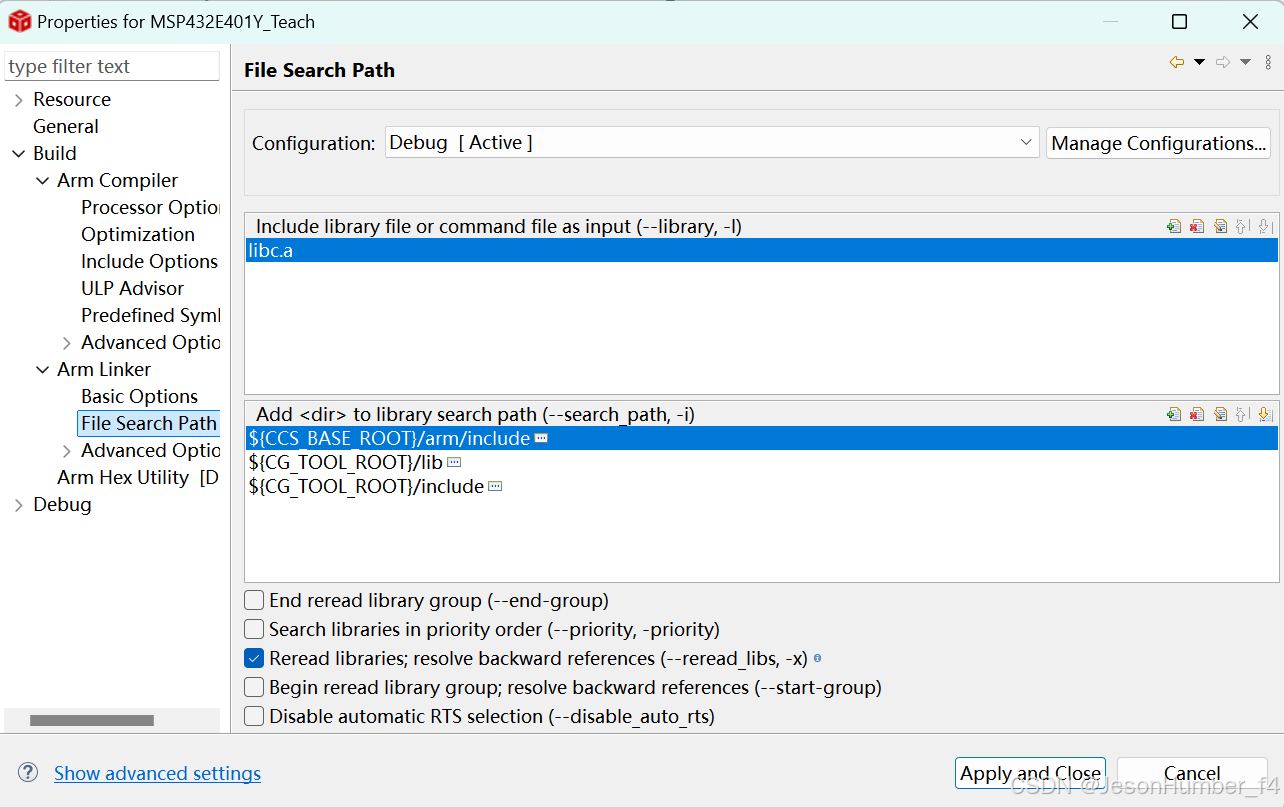 Code Composer Studio的环境配置（CCS12.7.1）（以MSP432E401Y及其官方SDK导入配置）-CSDN博客