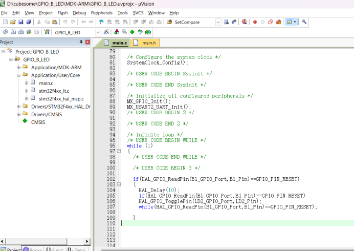 基于CubeMX的GPIO理论实训_cubemx 实践-CSDN博客