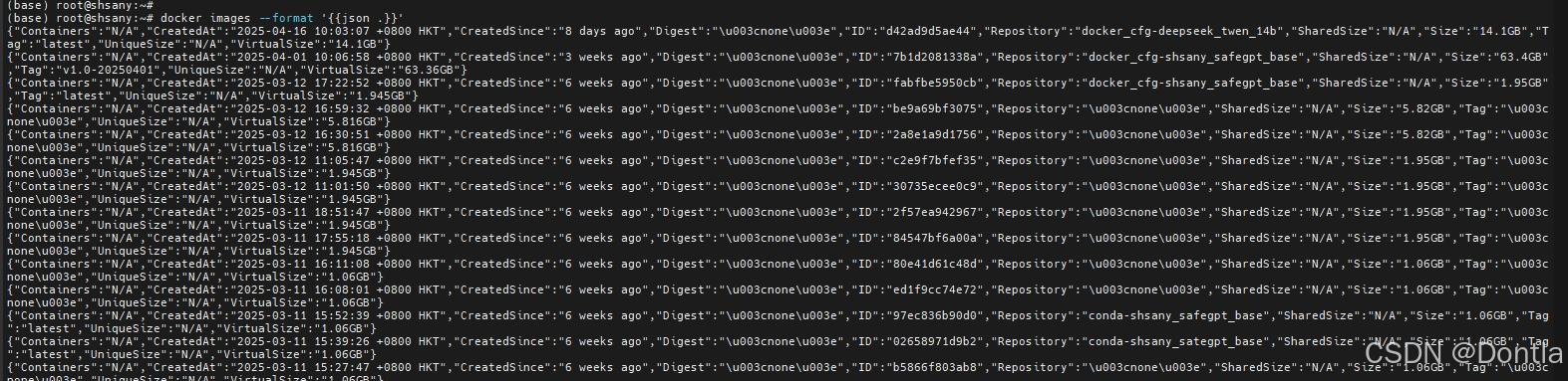 Docker --format 参数介绍（Docker format、Docker -f）（自定义命令输出格式）Docker命令、Docker格式化输出、Docker显示挂载、Docker监控 ...