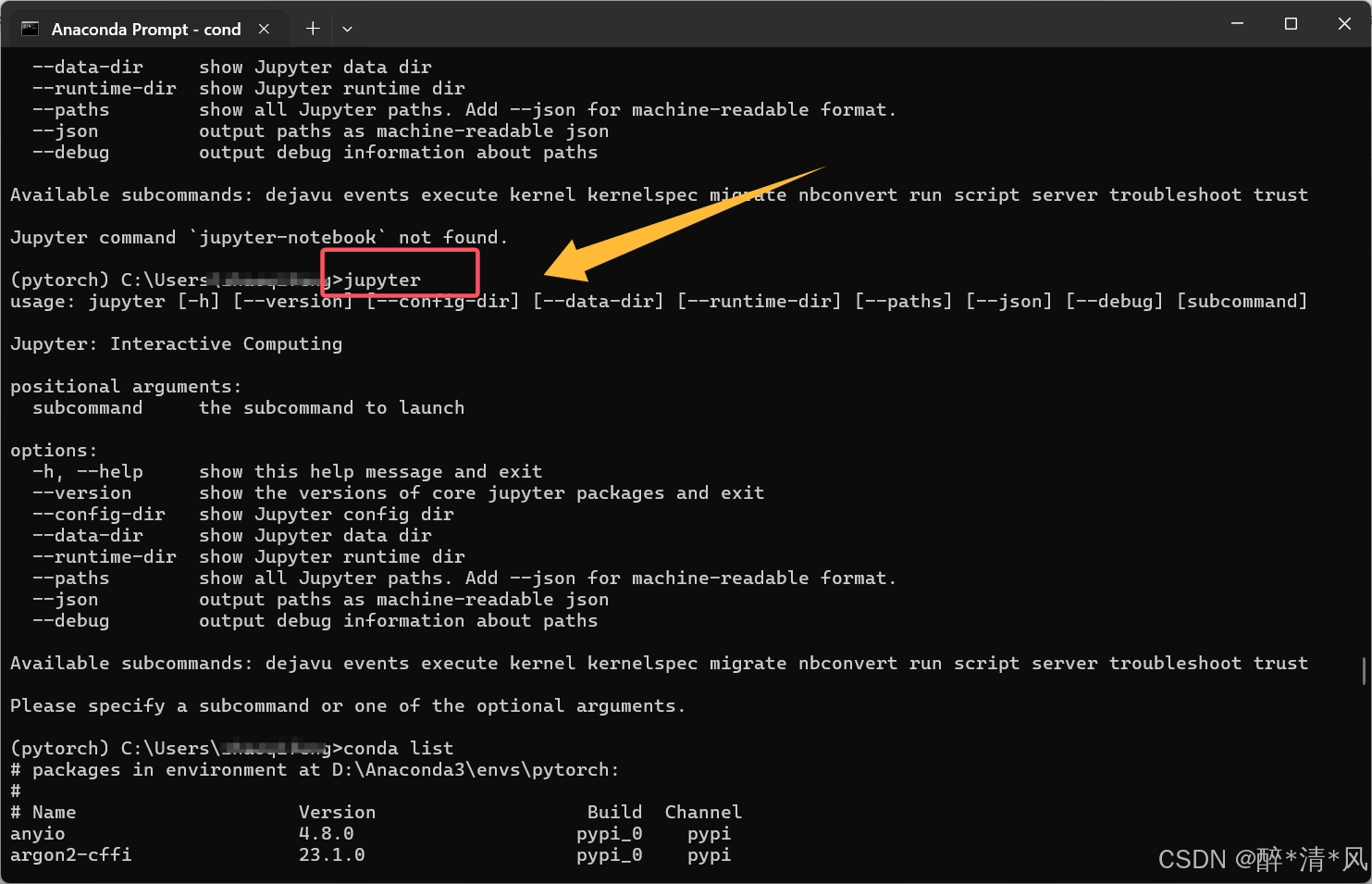 基于python3.12的在pytorch中配置jupyter配置失败的解决办法；conda install nb_conda指令的python版本不匹配的问题_python3.12对应的 ...