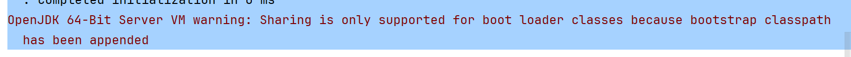 IDEA启动警告「OpenJDK 64-Bit Server VM warning」_openjdk 64-bit server vm warning: sharing is only -CSDN博客