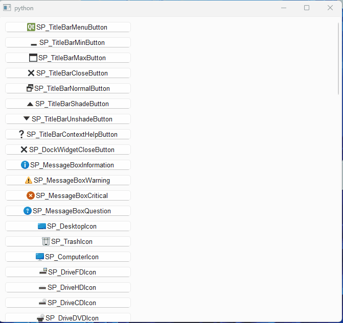 PyQt6 内置图标使用详解_pyqt6图标大全-CSDN博客