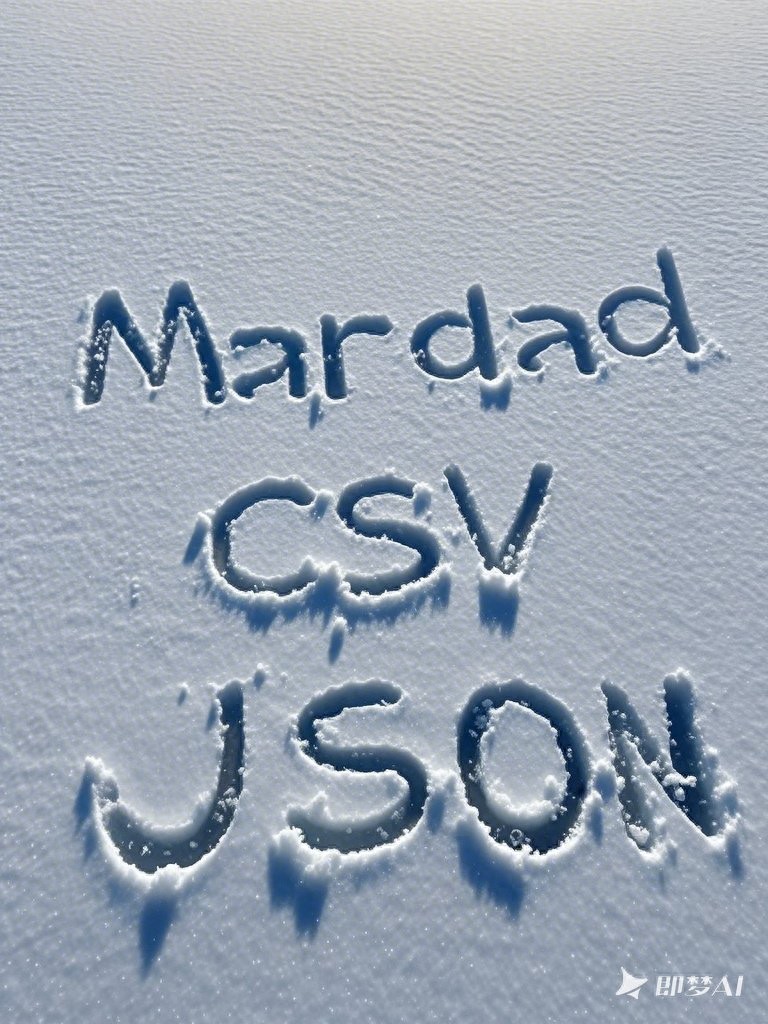Markdown、CSV、JSON 格式，常用知识大汇总！_markdown语法json格式-CSDN博客