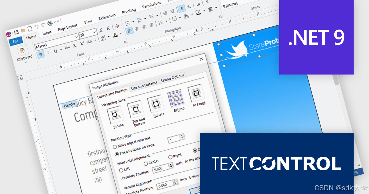 TX Text Control.NET 对 .NET 9 的支持_txtextcontrol-CSDN博客