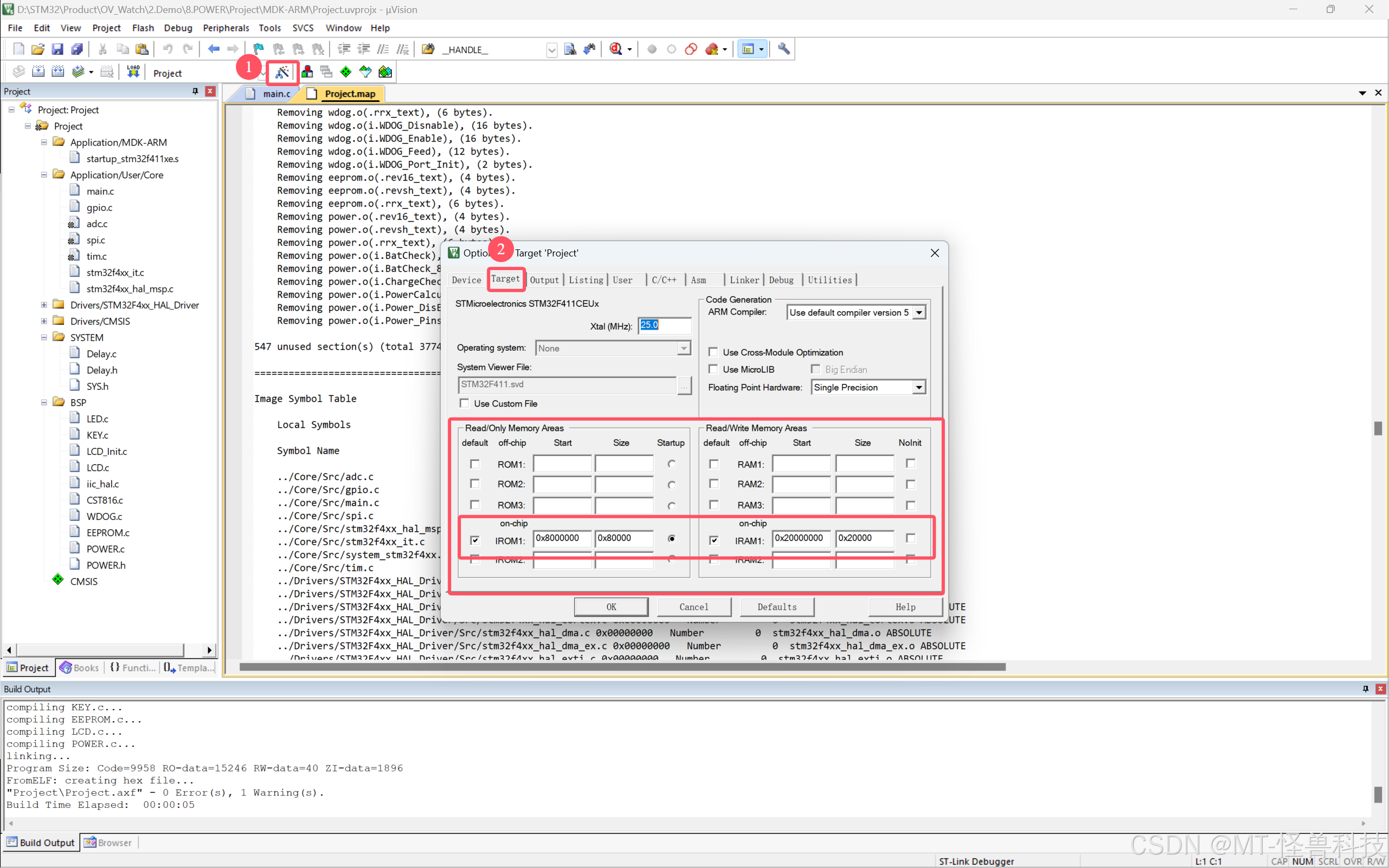 Keil查看程序占用的RAM和ROM_keil查看ram存储空间-CSDN博客