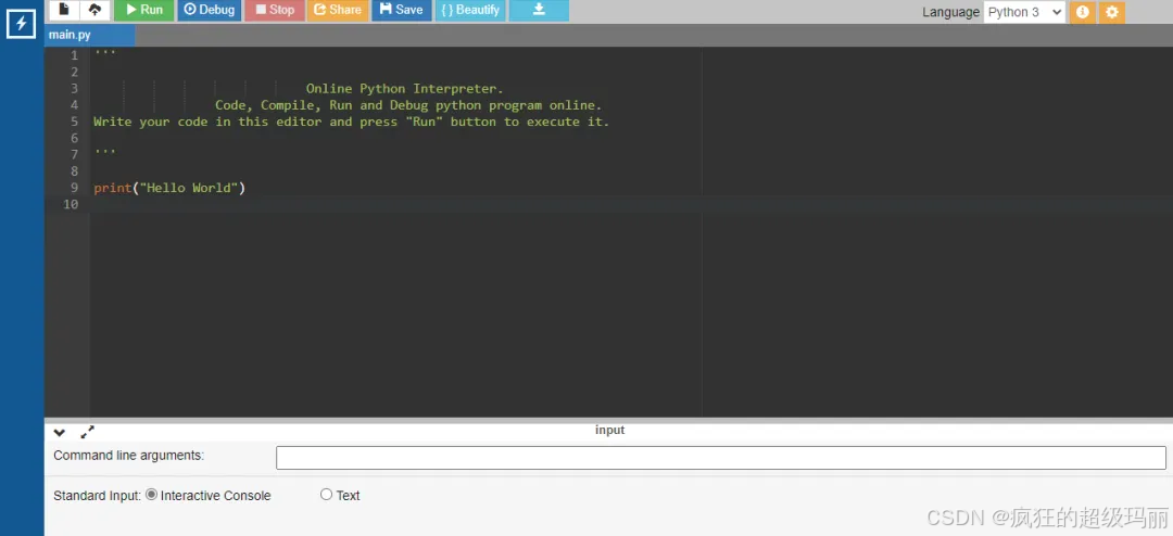 吐血推荐 几个超级牛的在线 Python 解释器！_在线python-CSDN博客
