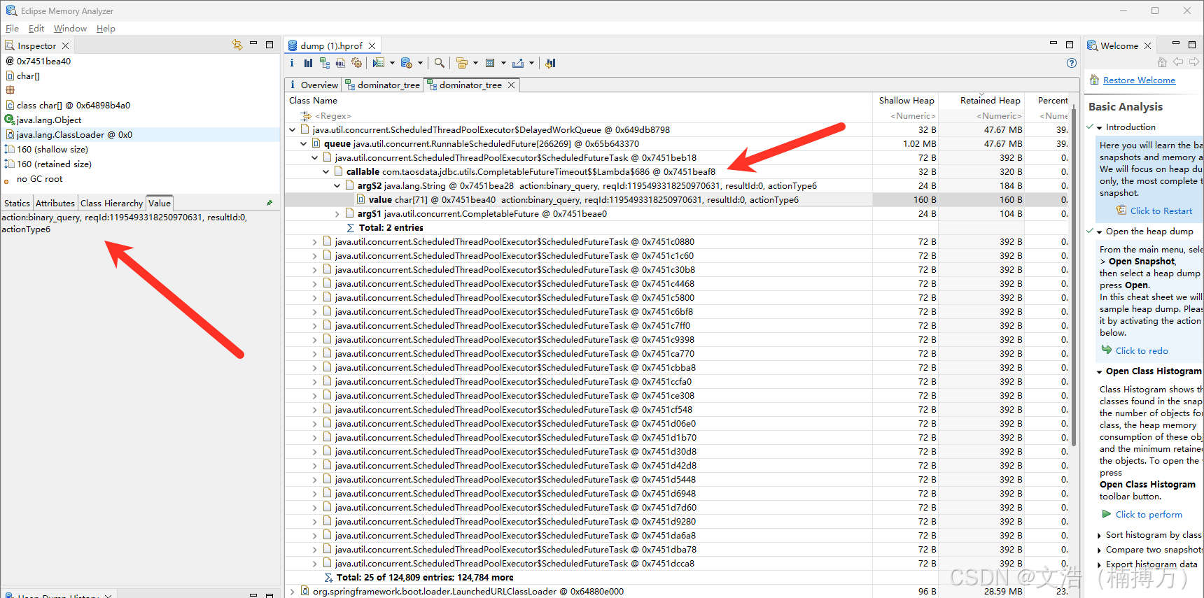 分析和解决java内存占用过大问题：使用arthas与eclipse Memory Analyzer的完整指南arthas查看内存占用大的 