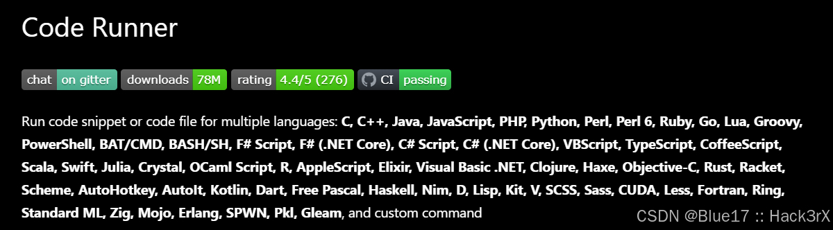 Visual Studio Code | VSCode 环境配置 —— VSCode 代码运行插件 — Code Runner-CSDN博客