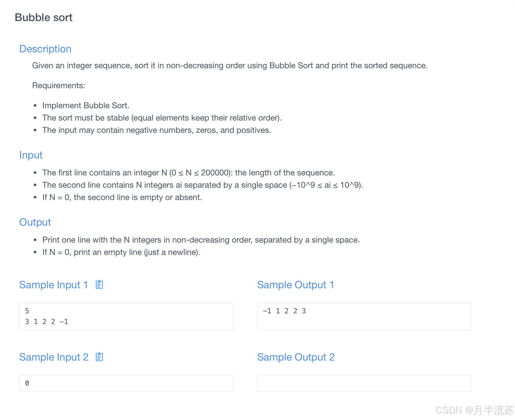 Problem: Lab-week3-exercise-02 Bubble sort-CSDN博客