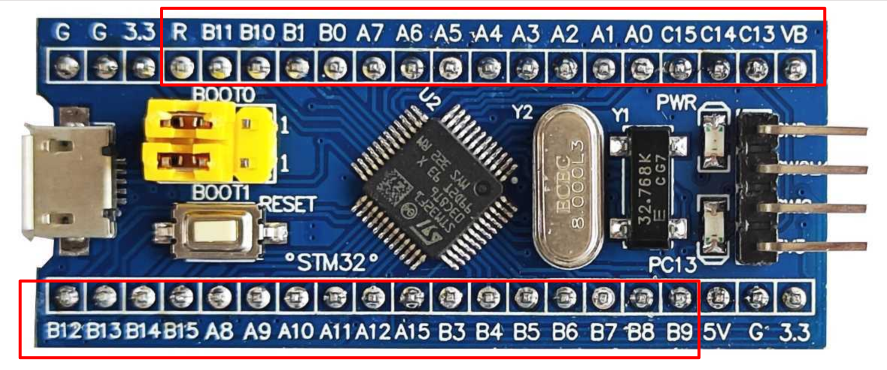 STM32点亮一个LED+LED闪烁+逻辑分析仪观察IO输出波形_怎么区分stm32led小灯的正负极-CSDN博客