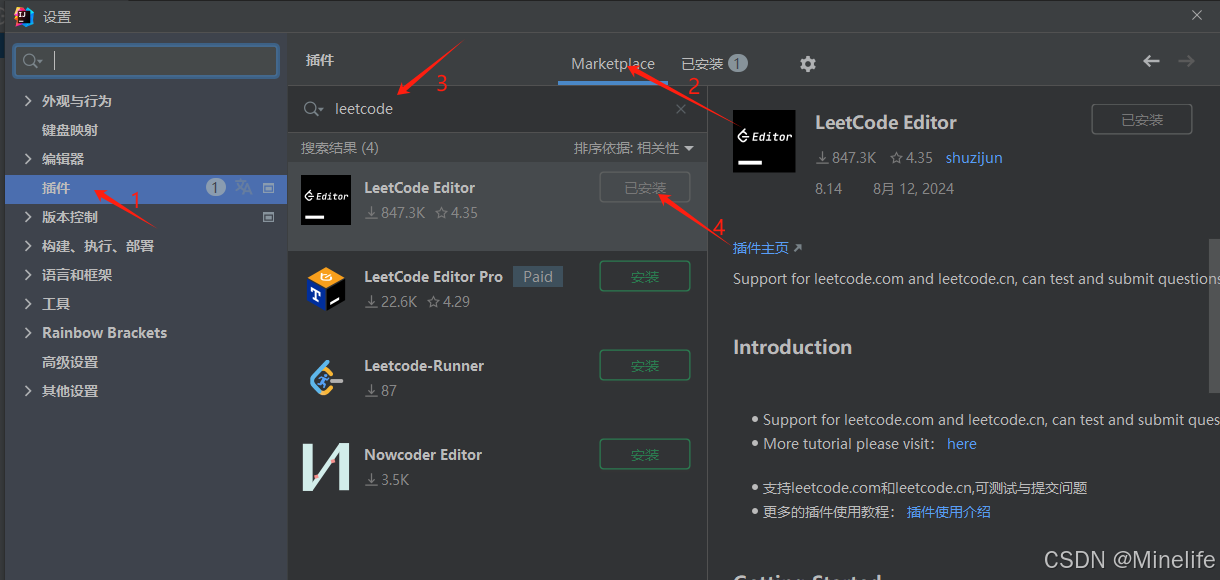 IDEA集成leetcode插件，登录闪退解决-CSDN博客