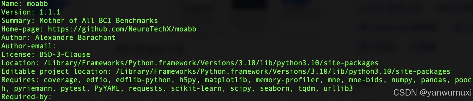 【BCI系列】MOABB的安装和使用-CSDN博客
