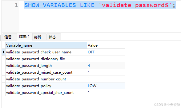 解决 MySQL 5.7 修改密码报错：Your password does not satisfy the current policy ...
