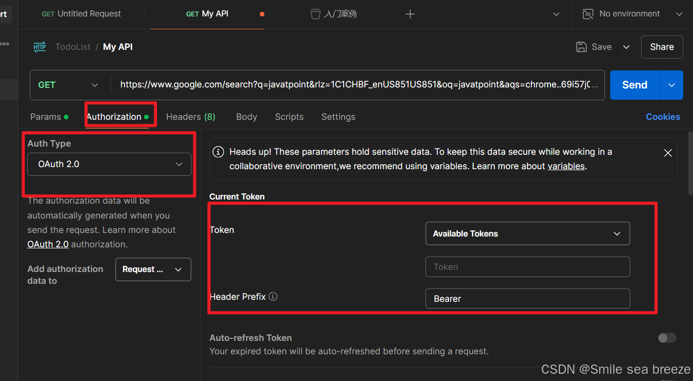 Postman 中设置 OAuth 2.0 的 Auth Type 时具体选项配置访问方式_postman oauth2-CSDN博客