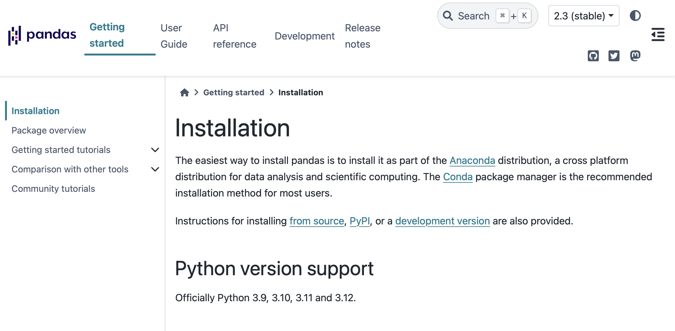 关于查找numpy和pandas兼容的版本要求_pandas版本对应numpy-CSDN博客