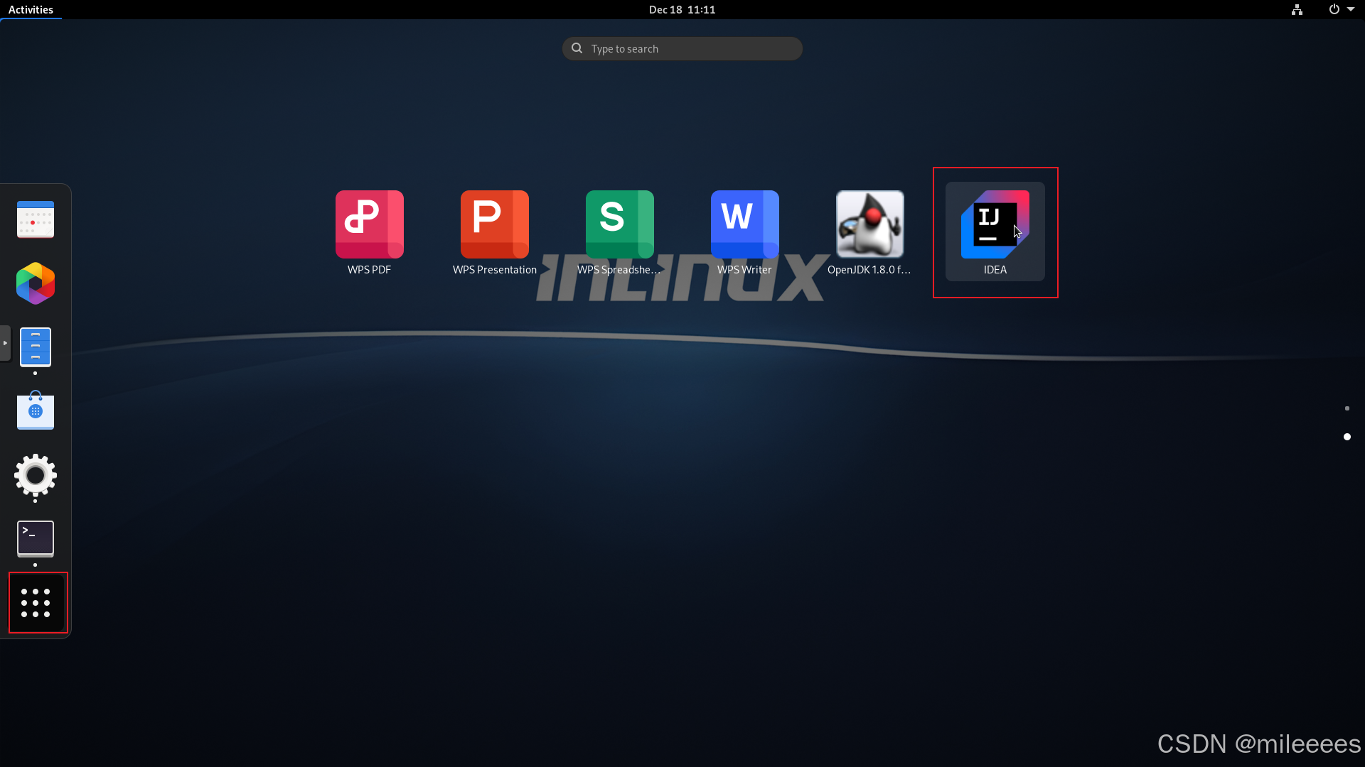 浪潮云启操作系统（InLinux）安装IDEA-CSDN博客