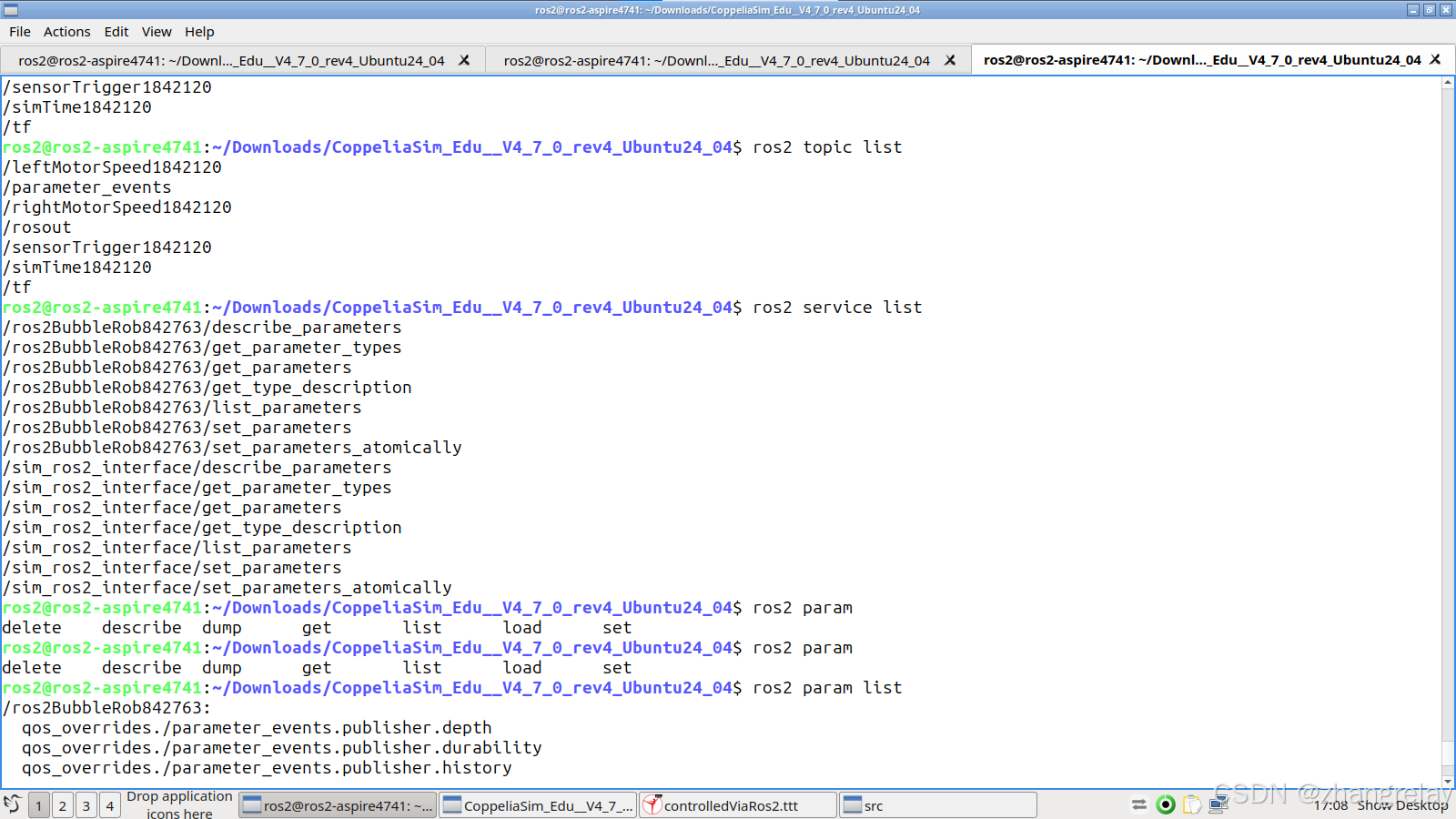 CoppeliaSim_Edu_V4_7_0_rev4_Ubuntu24_04 和 ROS2 Jazzy 之 python3 -m pip install pyzmq cbor2 ...