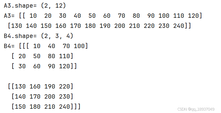 Numpyreshape的语法参数介绍和用法举例numpy Reshape Csdn博客