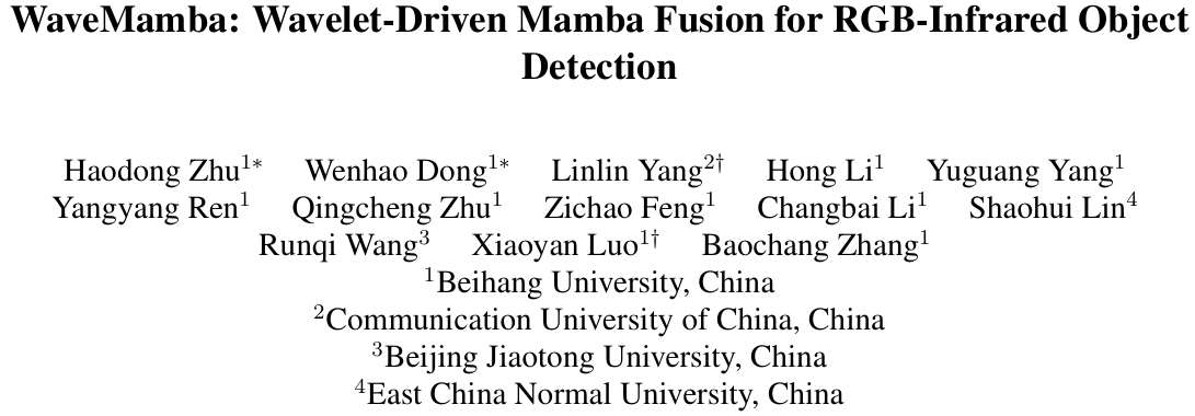 ICCV 2025 | WaveMamba: Wavelet-Driven Mamba Fusion for RGB-Infrared Object Detection-CSDN博客
