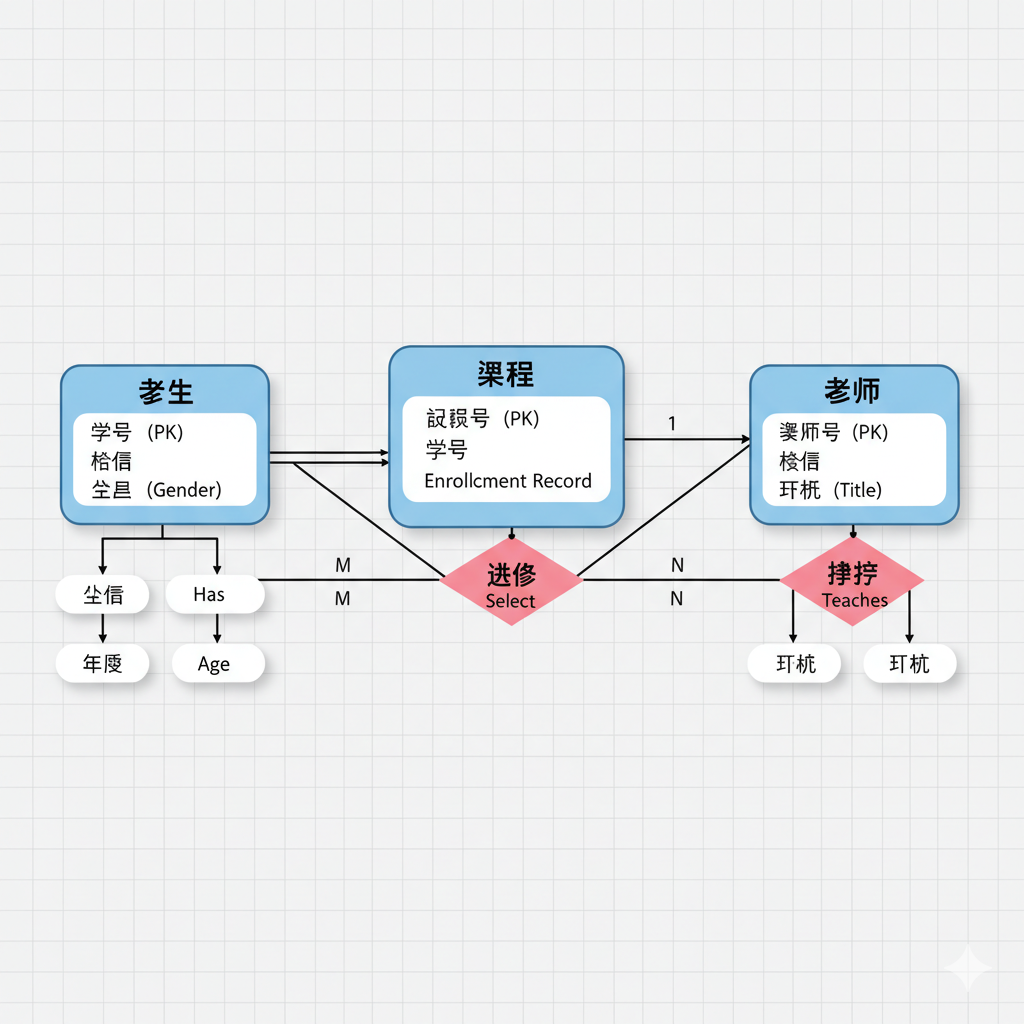 数据库设计基石：实体关系图 (ERD) 深度解析与实践_er图-CSDN博客