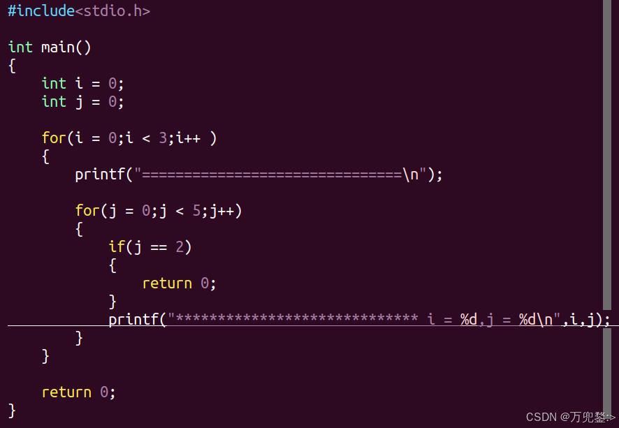 嵌入式学习Day6 C语言 --- 循环，break、continue_c语言 嵌套循环 continue break-CSDN博客