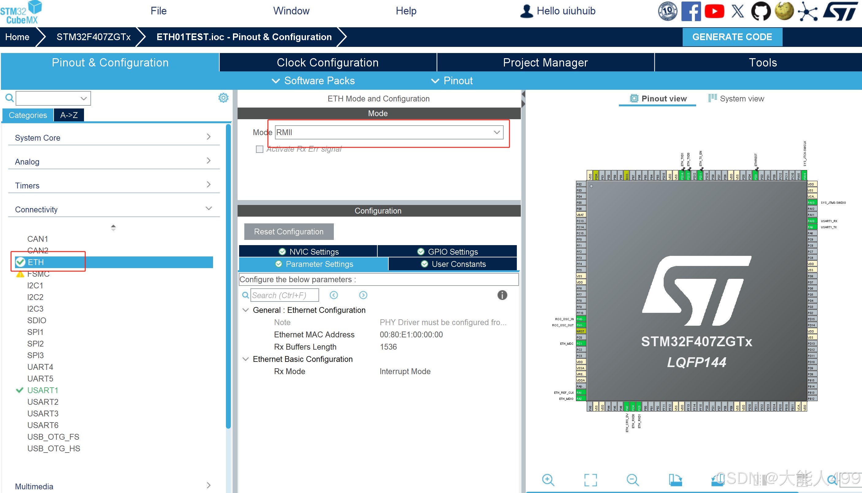 STM32F407作为服务器的以太网配置+热拔插_stm32f407 以太网-CSDN博客