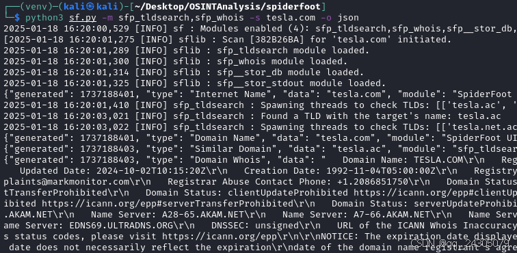 SpiderFoot：一款强大的开源OSINT神器！全参数详解教程！Kali Linux 教程！-CSDN博客