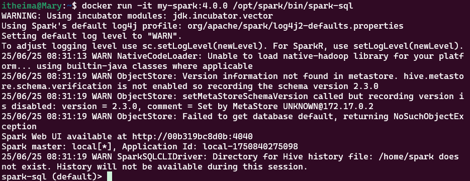 基于 Docker 的 Apache Spark 4.0.0 环境搭建与sparksql的使用教程_docker spark-CSDN博客